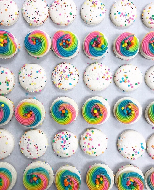 Rainbow Macarons – Sweet Elizabeth’s Bake Shop
